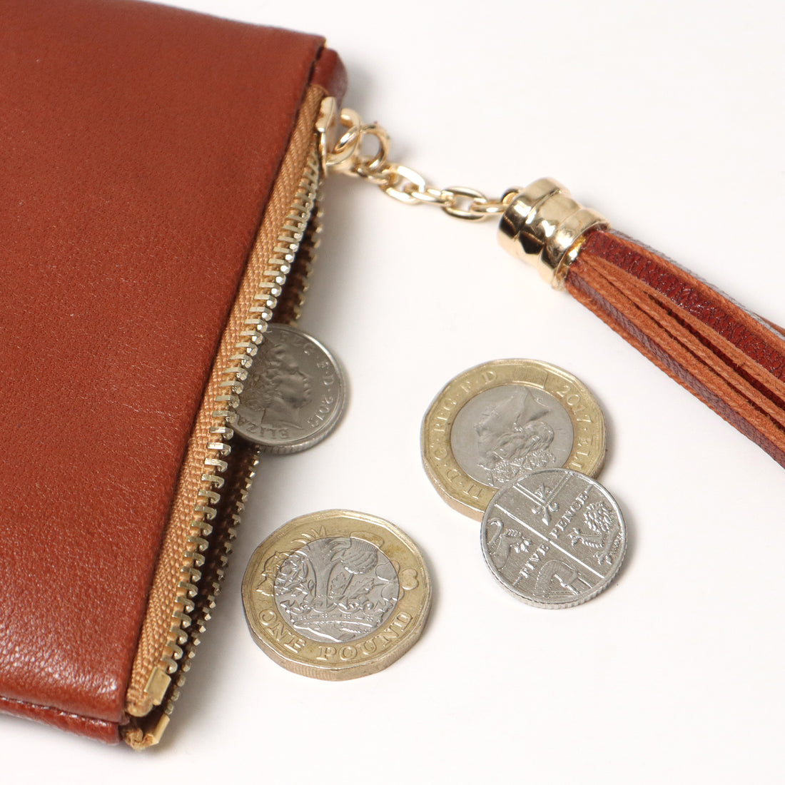 Personalised Leather Coin Pouch Leather Coin Purse – JoyToken