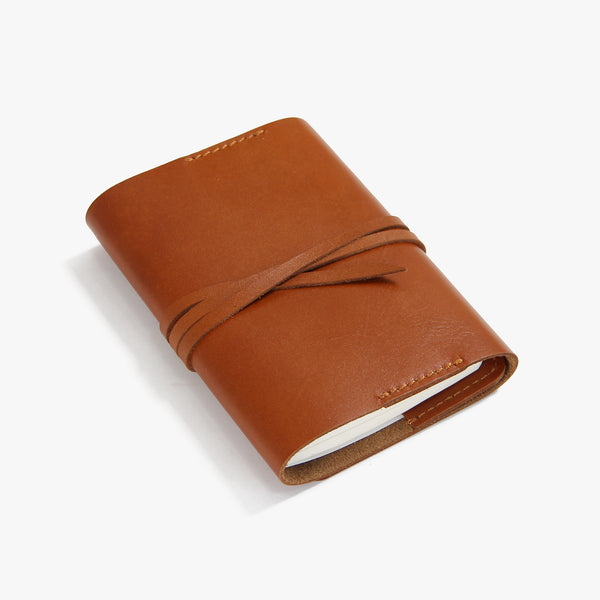 Refillable A6 Notebook Leather Diary Journal Wrap Style – JoyToken