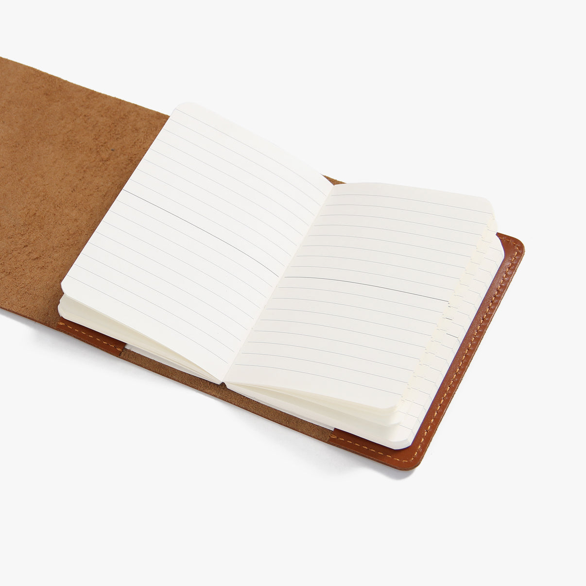 Refillable A6 Notebook Leather Diary Journal Wrap Style – JoyToken